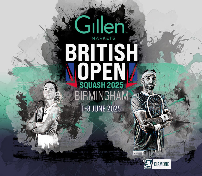 GillenMarkets British Open Squash – 1-8 June 2025 Birmingham